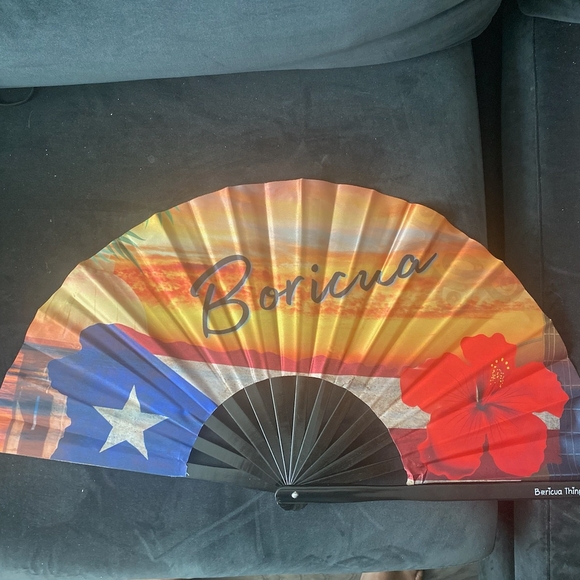 Accessories | Boricua Hand Fan With Puerto Rican Flag Design | Poshmark